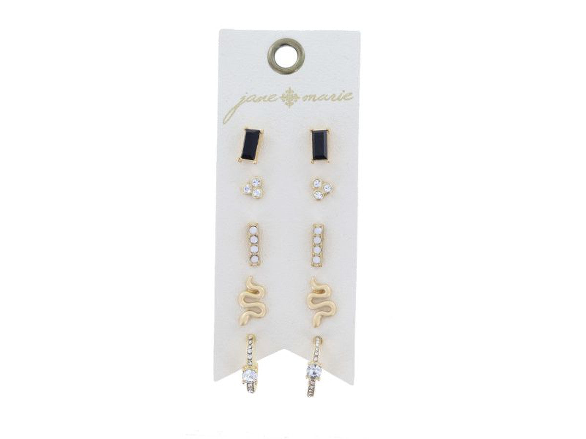 Jane Marie - Earring Set, Crystal & Snake – Kitchen Store & More