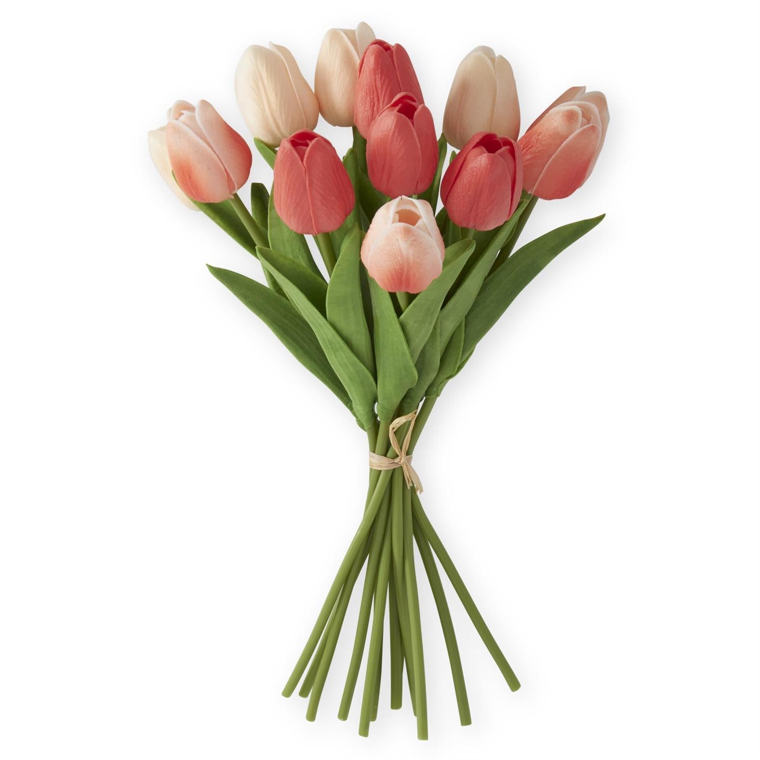K & K Interiors - Coral & Peach Real Touch Mini Tulip Bundle – Kitchen ...