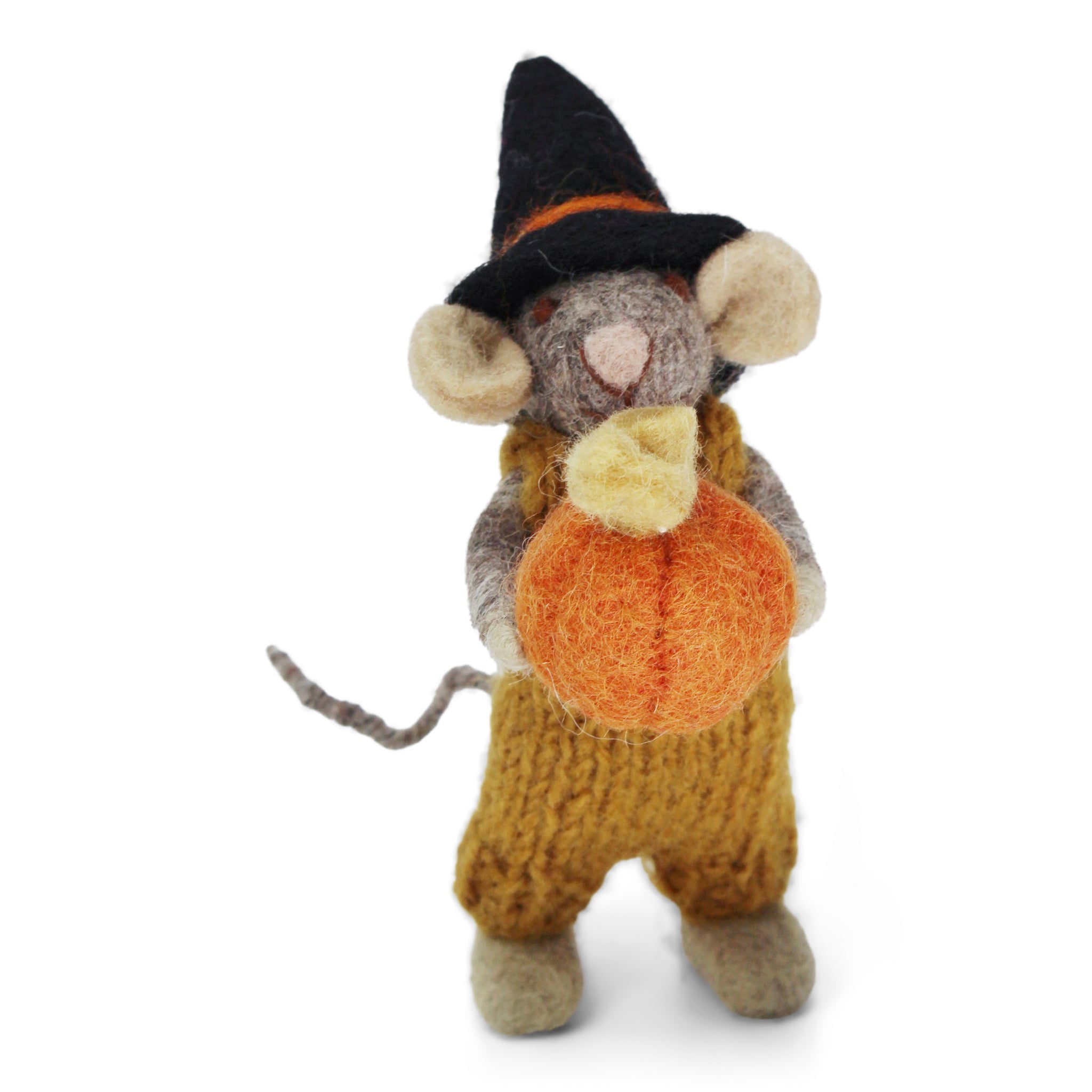 Gry & Sif - Small Grey Mouse with Ochre Pants and Pumpkin – Kitchen ...