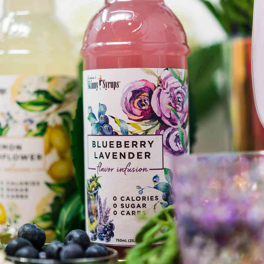 Jordan's Skinny Mixes - Blueberry Lavender Sugar Free Flavor Infusion ...