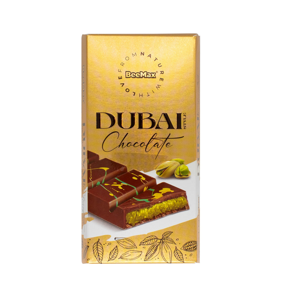 Dubai Chocolate - Milk Chocolate Bar With Kadayif & Pistachio Cream ...