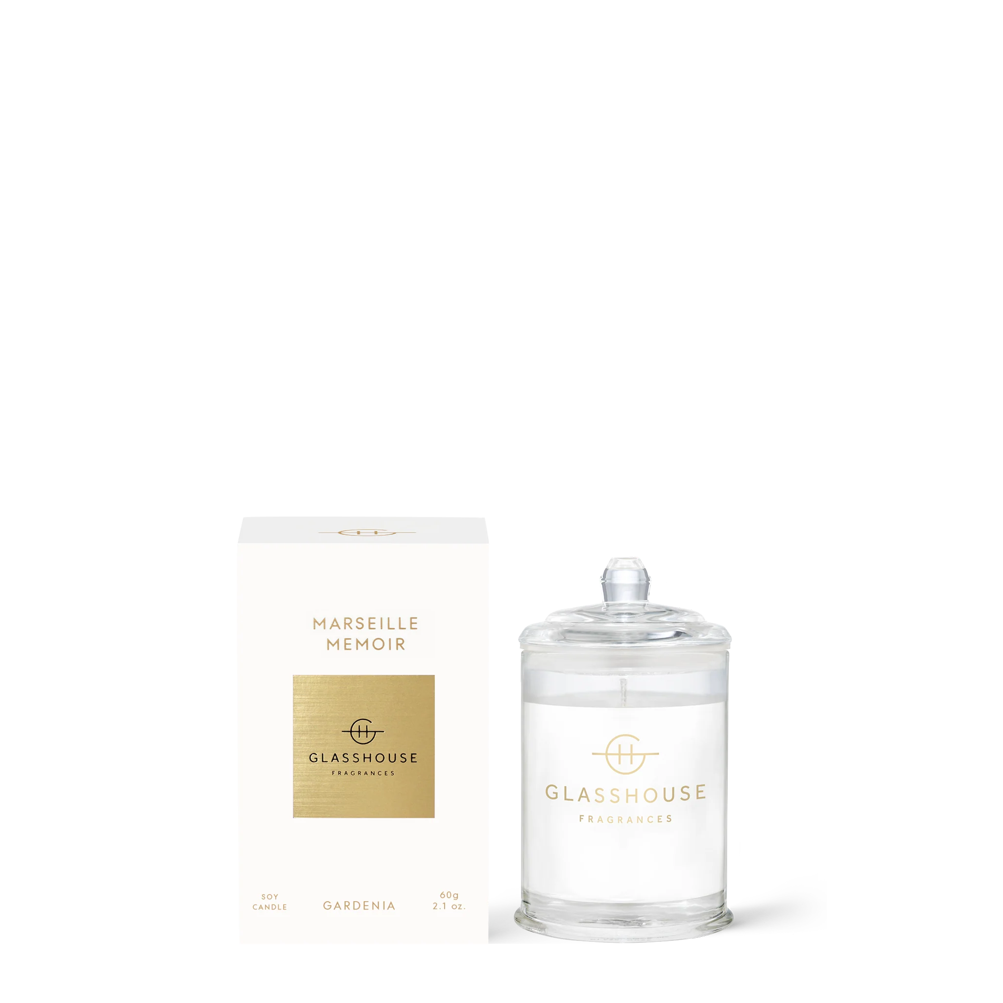 Glasshouse Fragrances - Marseille Memoir Triple Scented Small Candle ...