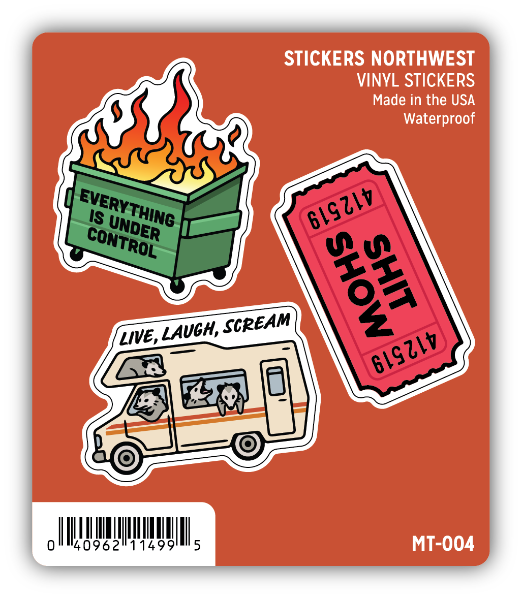 Stickers Northwest - Snarky Icon Mini Sticker Trio – Kitchen Store & More