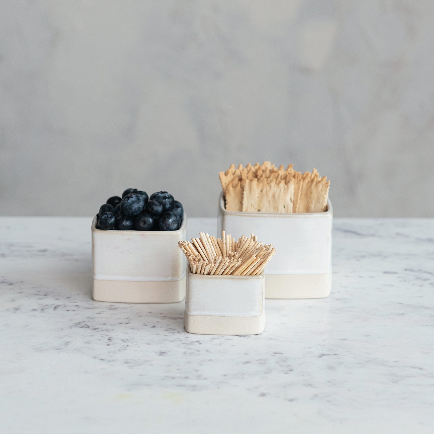 Creative Co-op - Square Stoneware Vessel – Kitchen Store & More