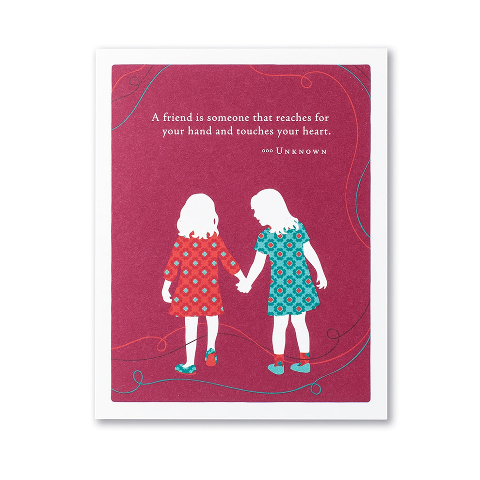 Positively Green - Friendship Card, A Friend Is Someone – Kitchen Store ...